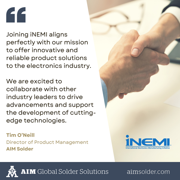 AIM Solder Joins International Electronics Manufacturing Initiative ...